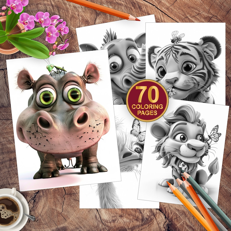 70 Safari Baby Animals Coloring Pages | Coloring Pages for Kids ...