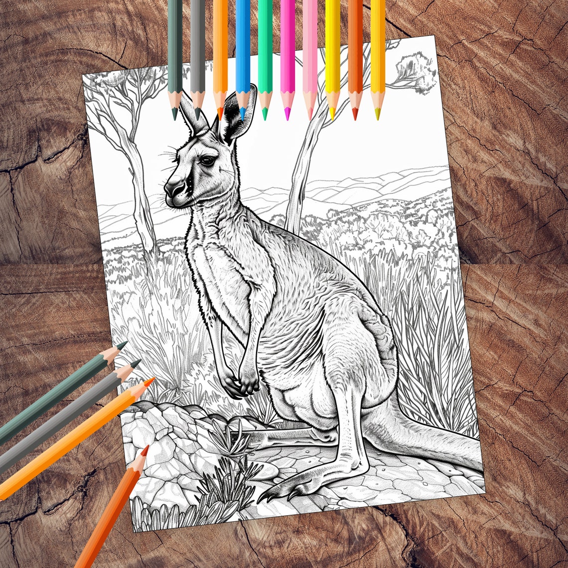 50 Wild Animals Coloring Pages Safari Jungle Coloring Page Adult Kids ...
