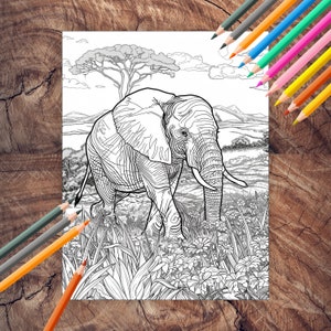 50 Wild Animals Coloring Pages | Safari Jungle Coloring Page | Adult ...