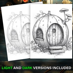 50 Fruit House Coloring Pages | Printable Fantasy Coloring Sheets ...