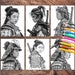 50 Japanese Princess Coloring Pages Samurai Coloring Book Japanese ...