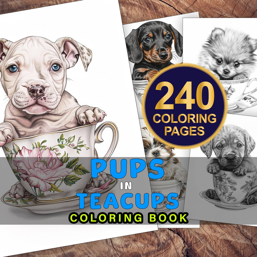 Cute Dog Coloring Pages for Kids - Printable Digital Download - Fun ...