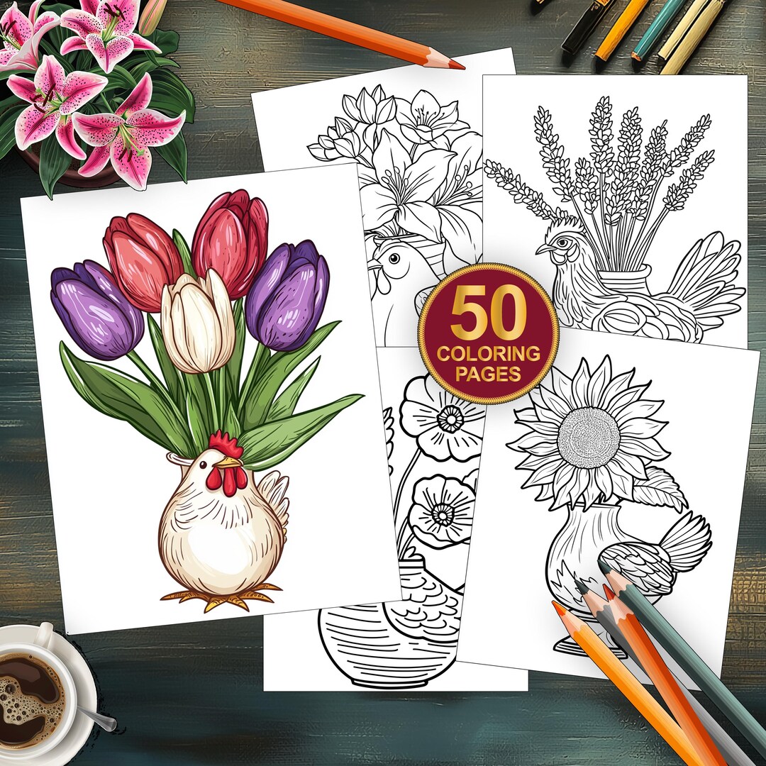 Bold and Easy Coloring Book | Printable Pages for Kids and Adults ...