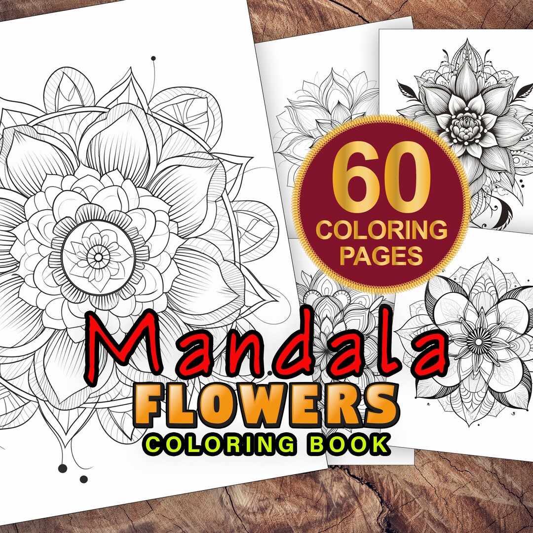 Mandalas Coloring Book, PDF Printable Coloring Pages, Simple Mandalas ...