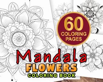 40 Mandalas Coloring Book, PDF, Printable Coloring Pages, Simple ...