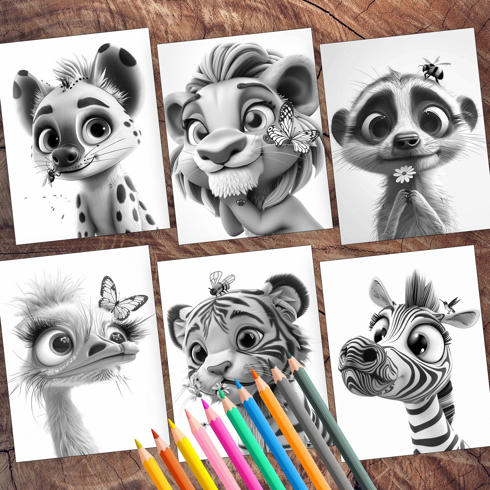70 Safari Baby Animals Coloring Pages | Coloring Pages for Kids ...
