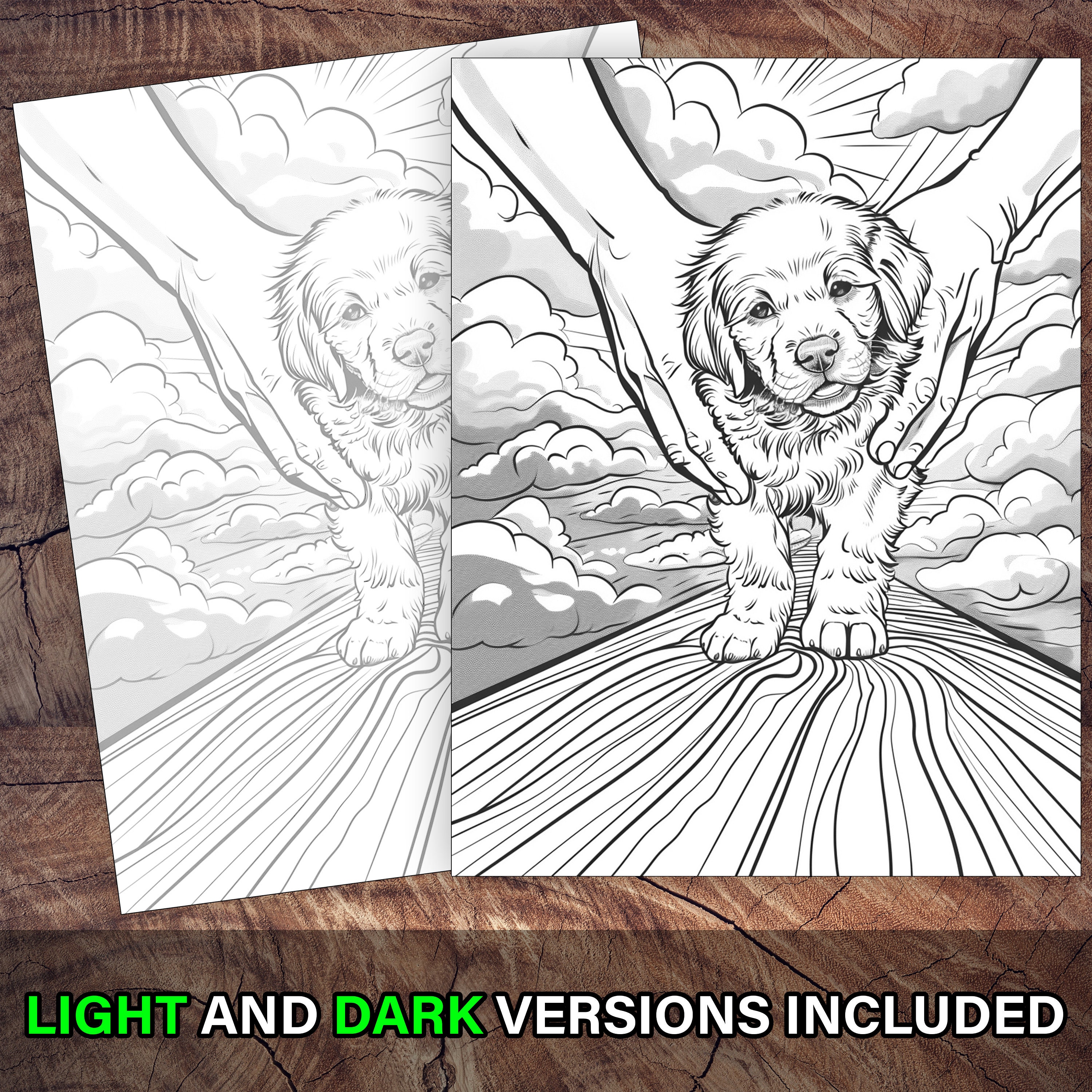 50 Dog Memorial Coloring Page | Pet Loss Memorial | Kids + Adults ...