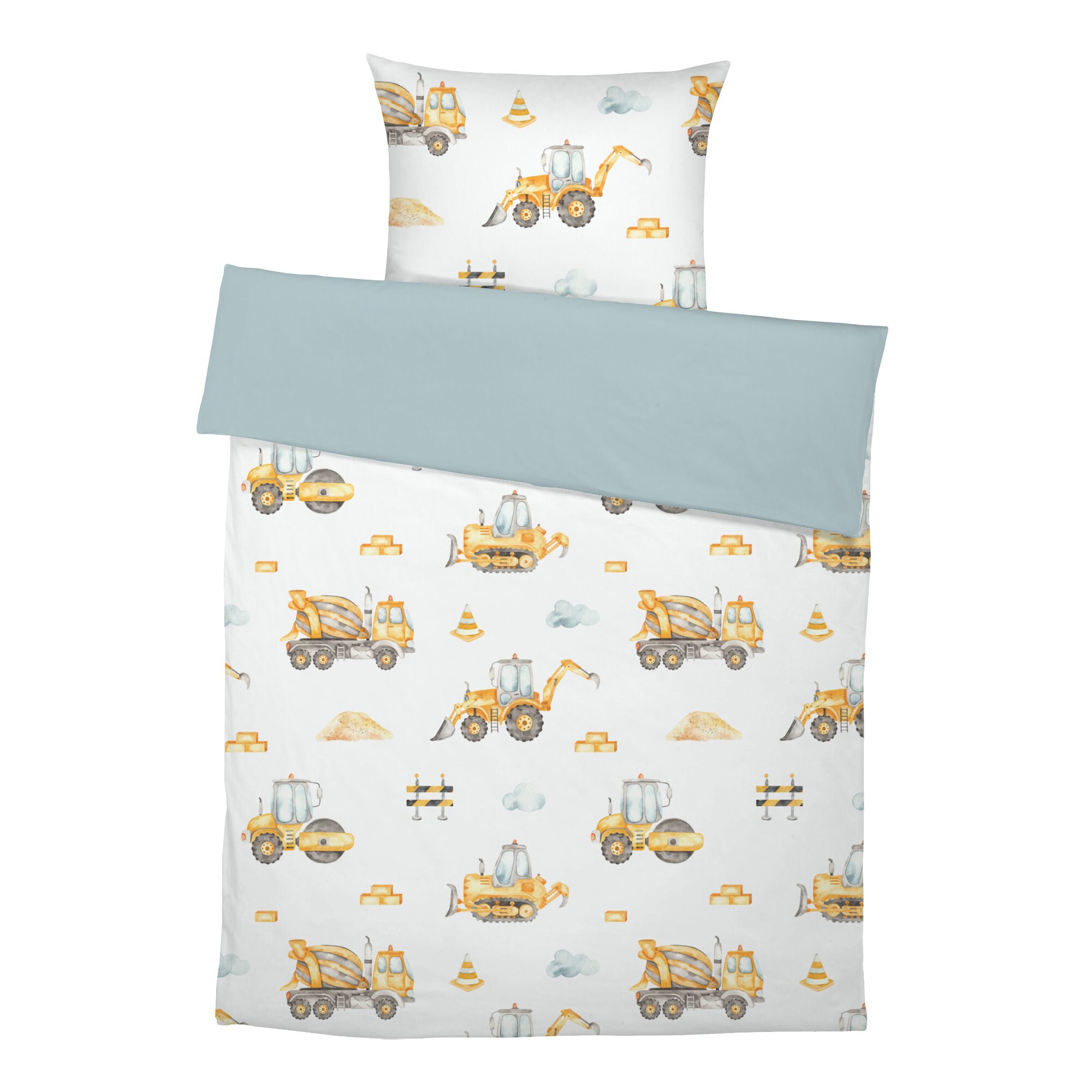 Construction Site Premium Children's Bed Linen - Etsy