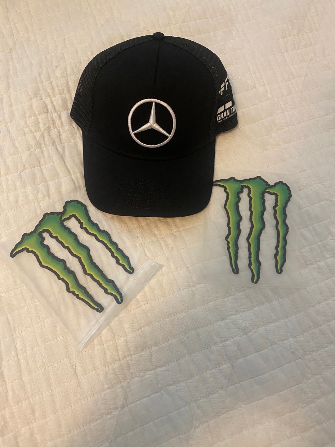 Súper Rare Mercedes Monster Energy Hat With 2 Stickers Included - Etsy