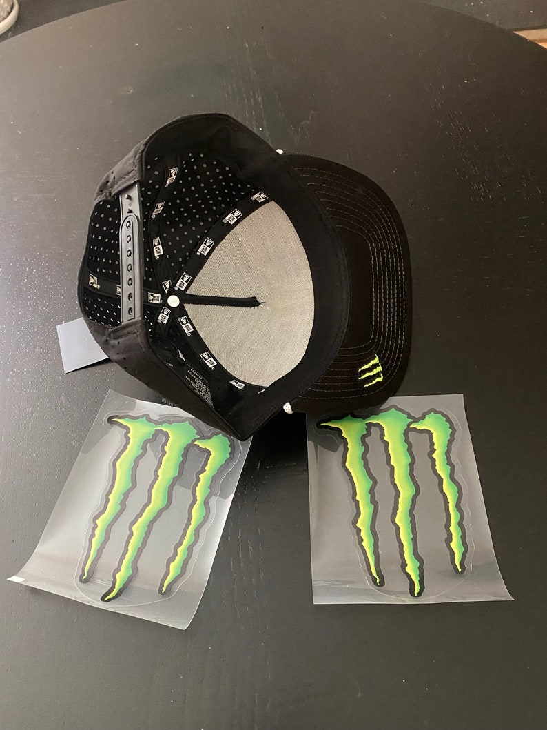 Monster Energy New Era Pro Hat With 2 Sponsor Stickers - Etsy