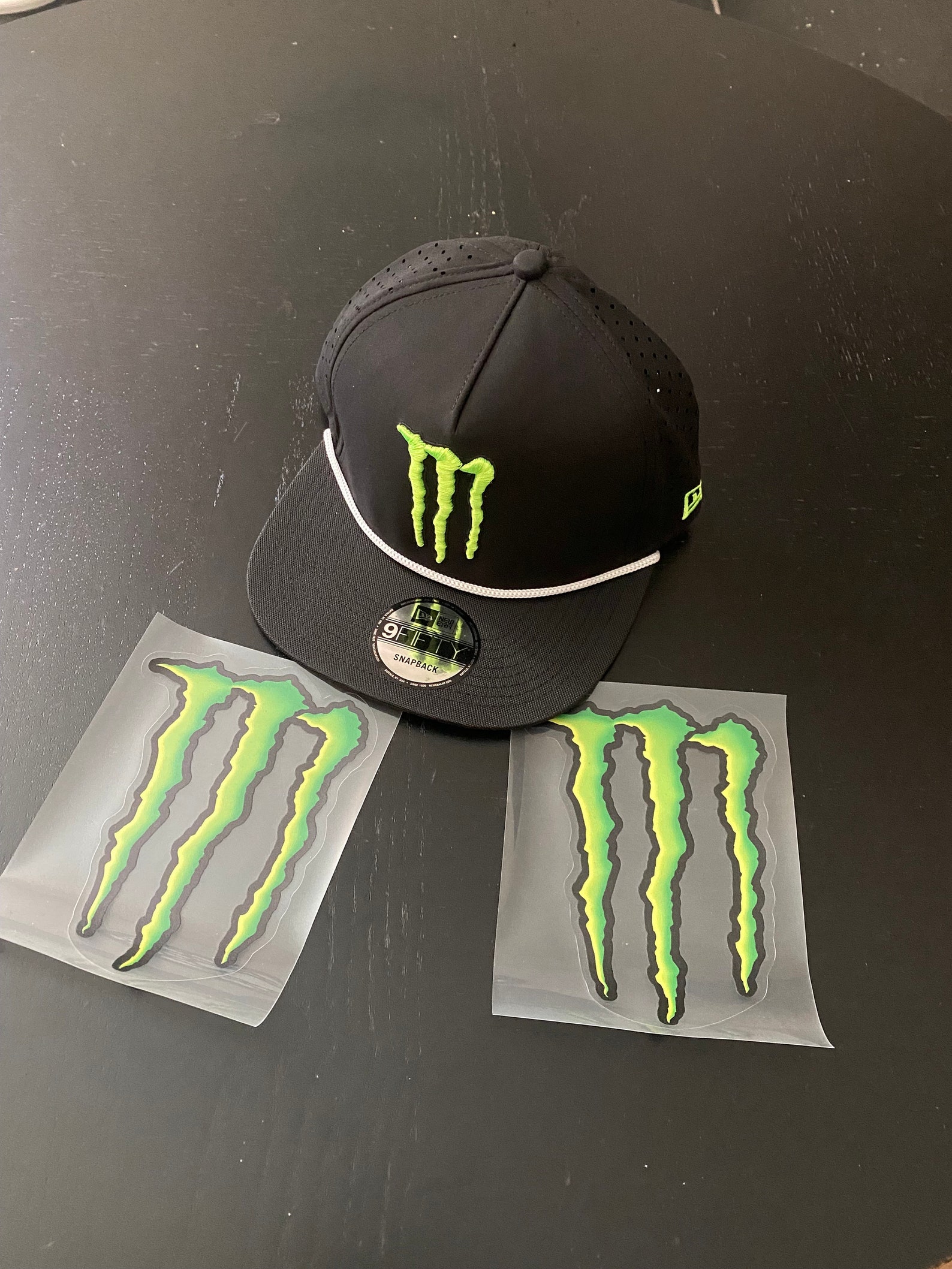 Monster Energy New Era Pro Hat With 2 Sponsor Stickers - Etsy