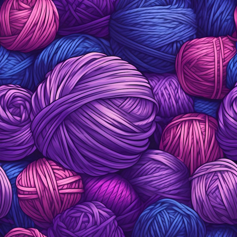 Cozy Digital Yarn Backgrounds Collection - Instant Download - Etsy