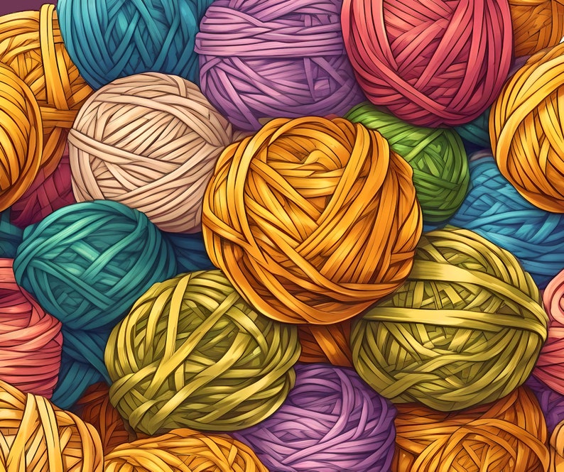 Cozy Digital Yarn Backgrounds Collection - Instant Download - Etsy