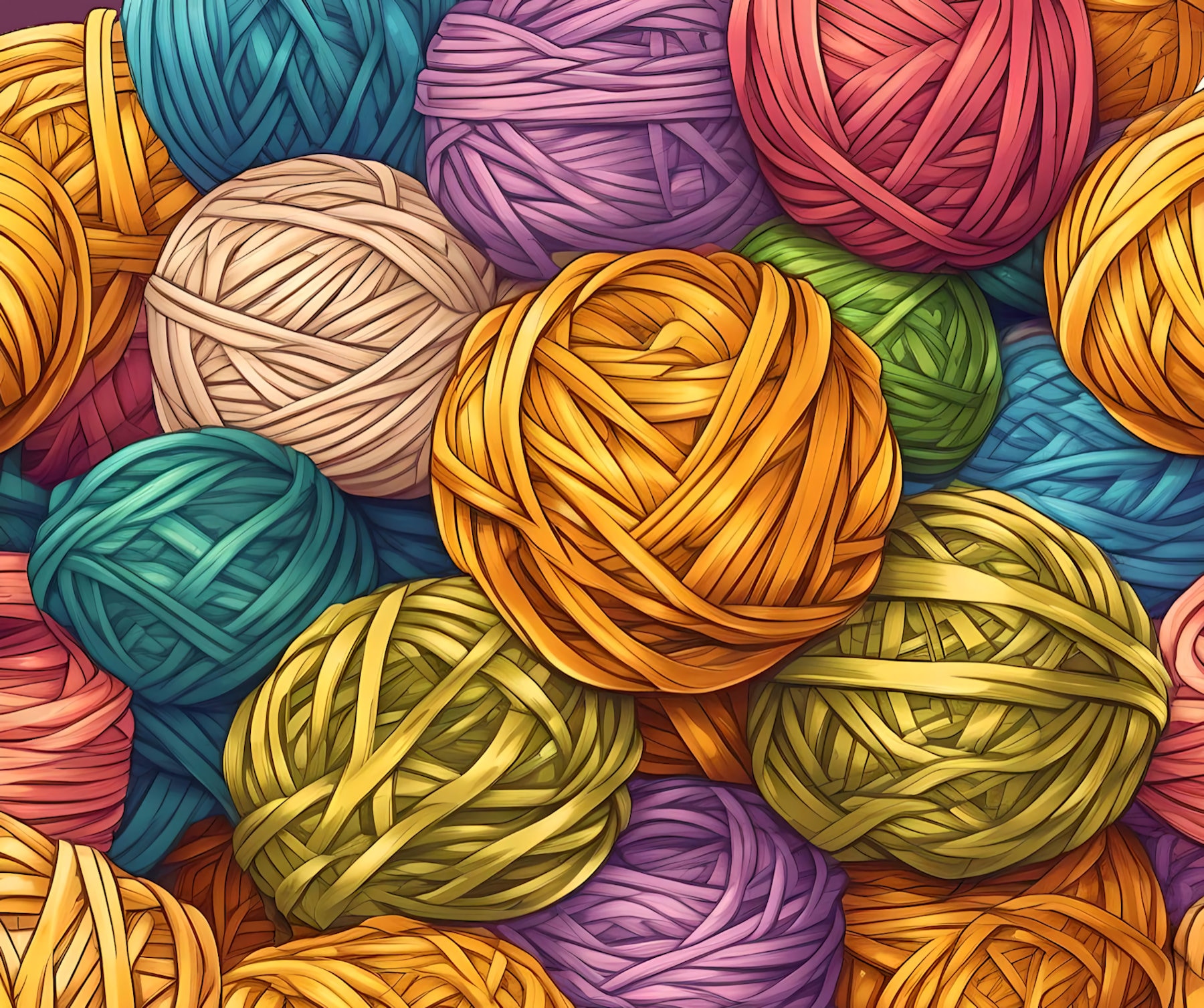 Cozy Digital Yarn Backgrounds Collection - Instant Download - Etsy