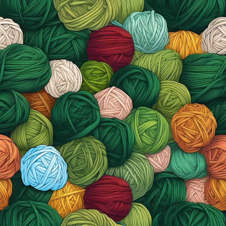Cozy Digital Yarn Backgrounds Collection - Instant Download - Etsy