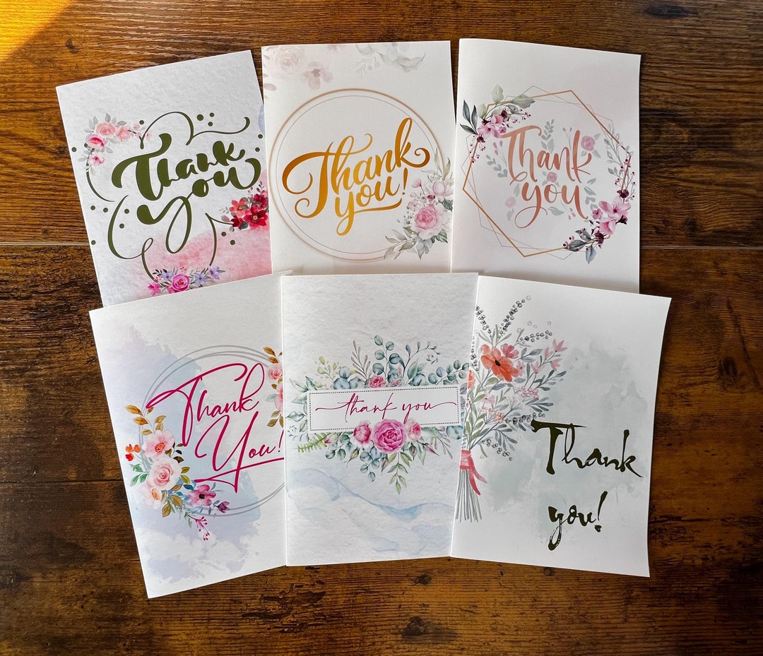Thank You Card Measuring 5"x7" Appreciation Card for Friends and Loved ...