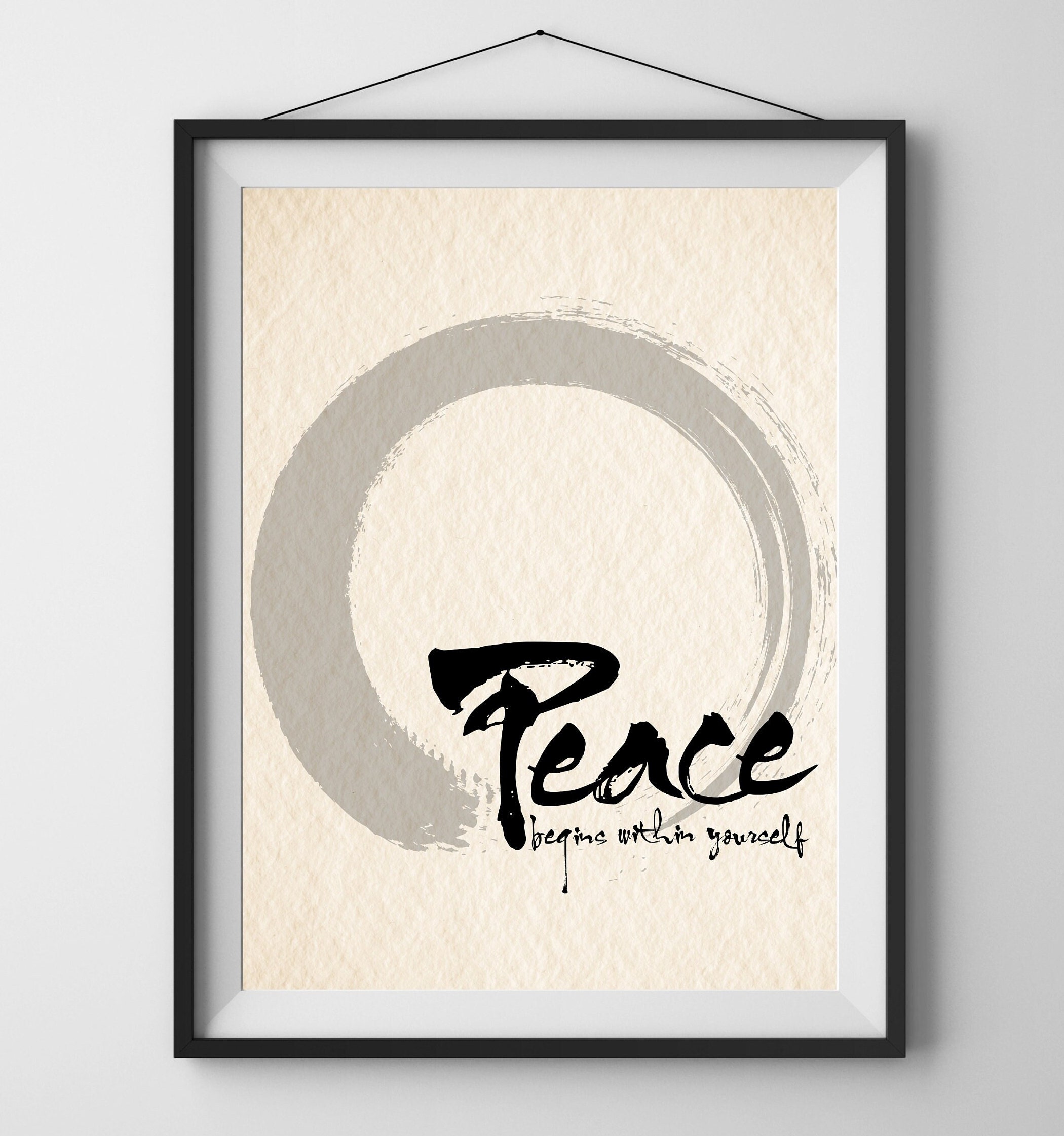 Peace Begins Within Yourself Thich Nhat Hanh Quote Mindfulness Yoga ...