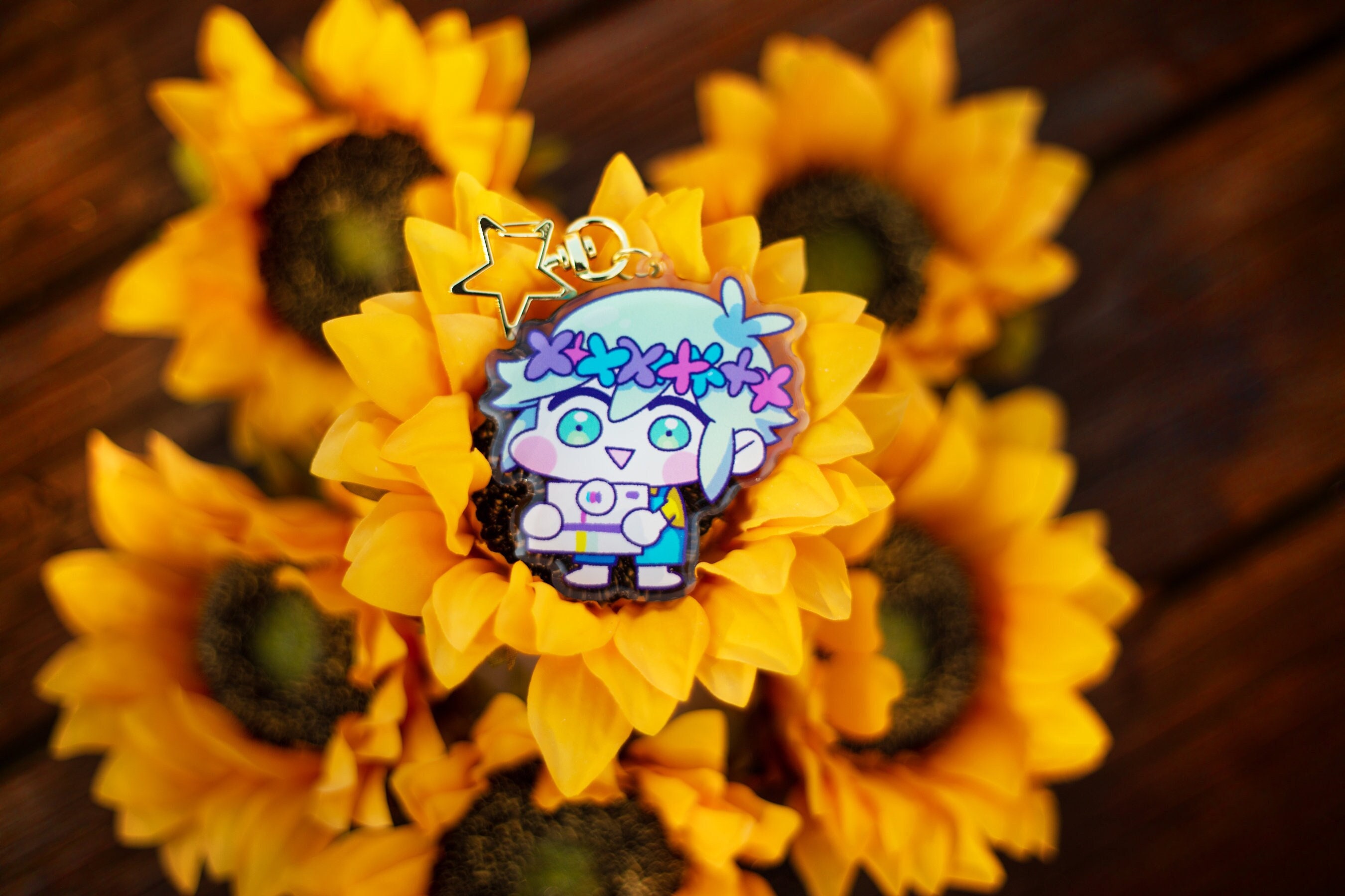 OMORI Basil Keychain Double Sided - Etsy