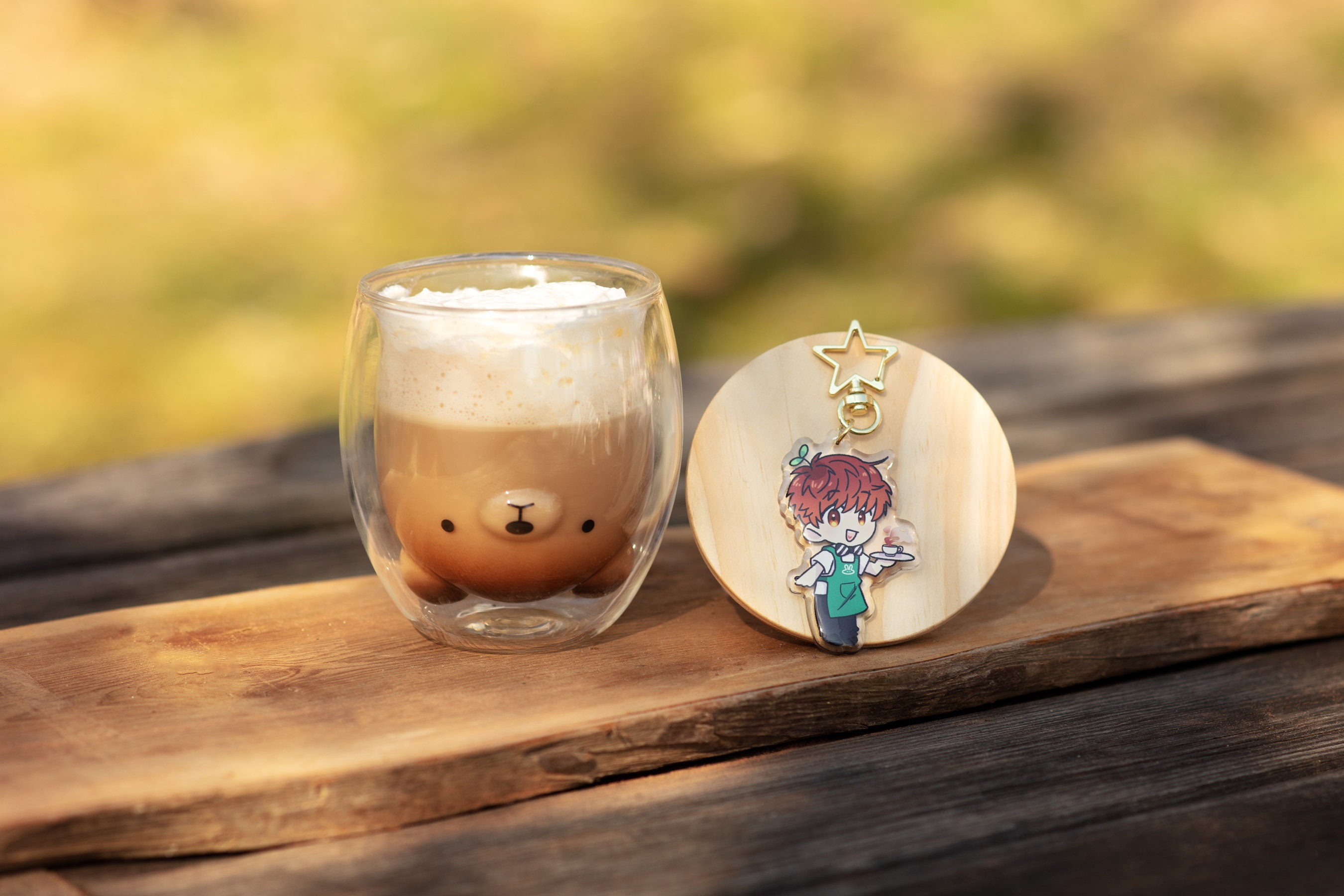 Corpse & Sykkuno Café Ver. Keychain Double Sided - Etsy