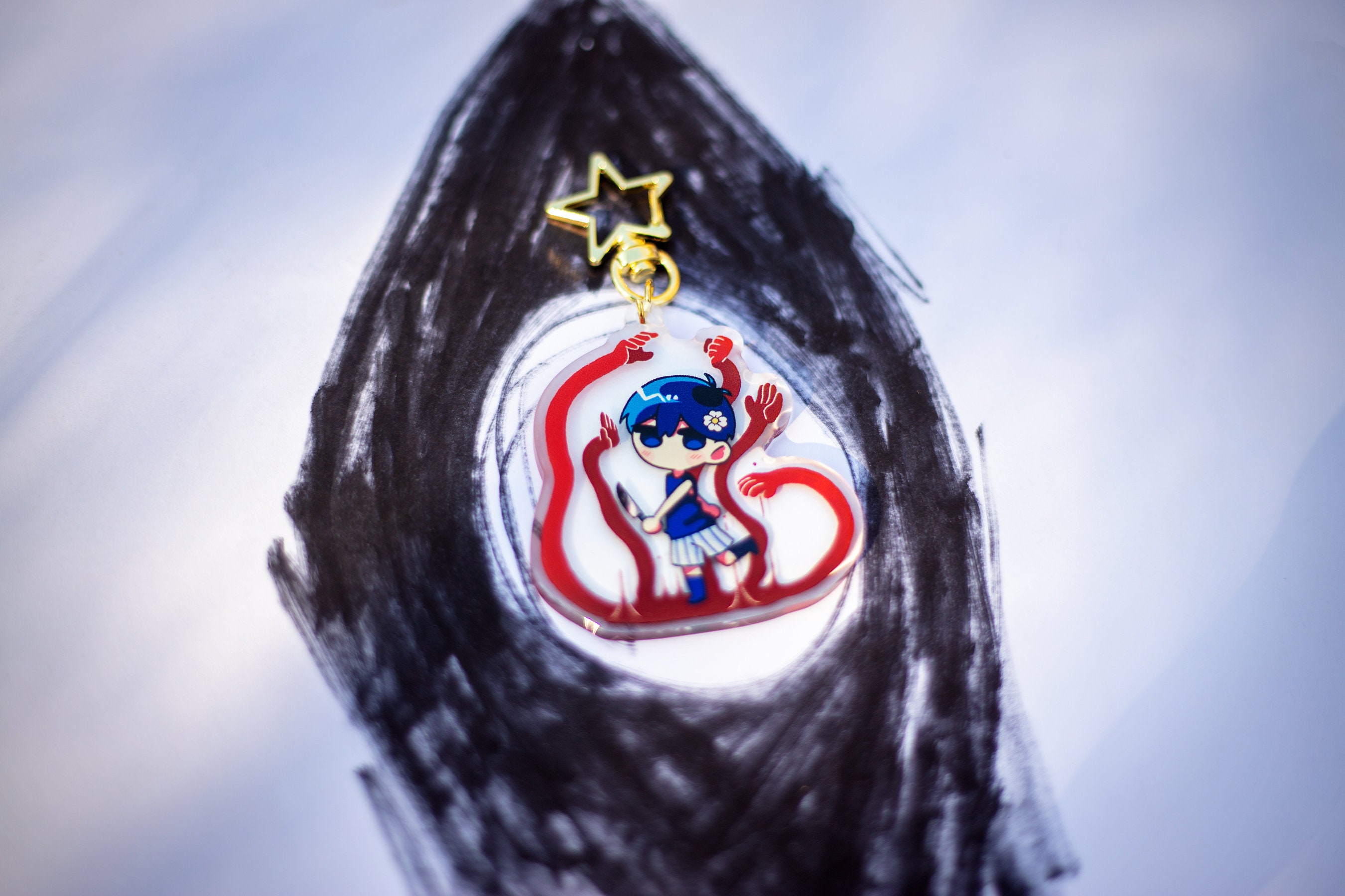 OMORI Omori Keychain Double Sided - Etsy
