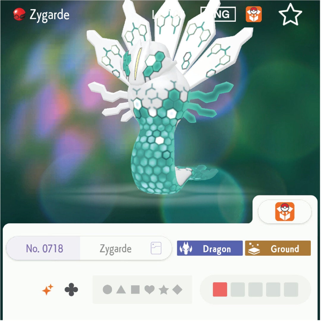 Mrpkmn Pokémon Shiny Zygarde Pokémon Trade Shiny Zygarde Pokémon Event ...