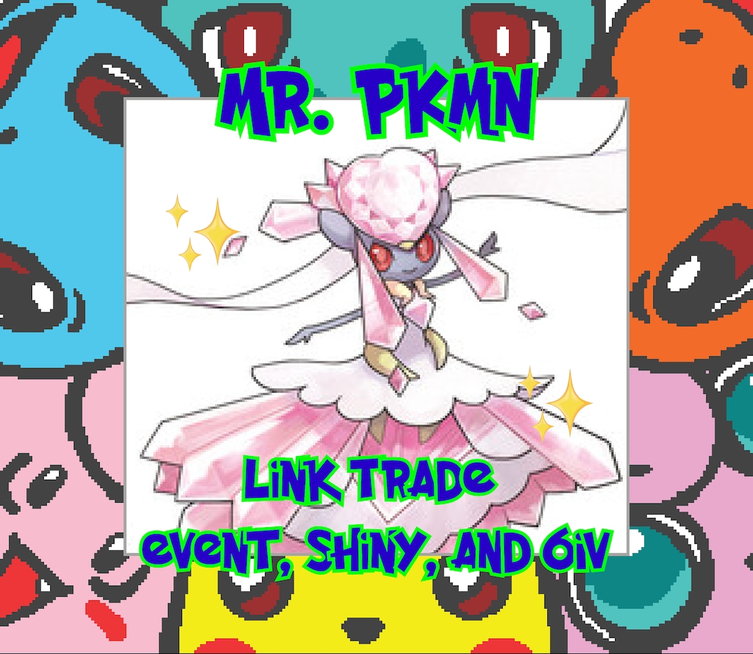 Mrpkmn • Pokémon • Shiny Diancie • Pokémon Link Trade • Pokémon Event Shiny Diancie ...