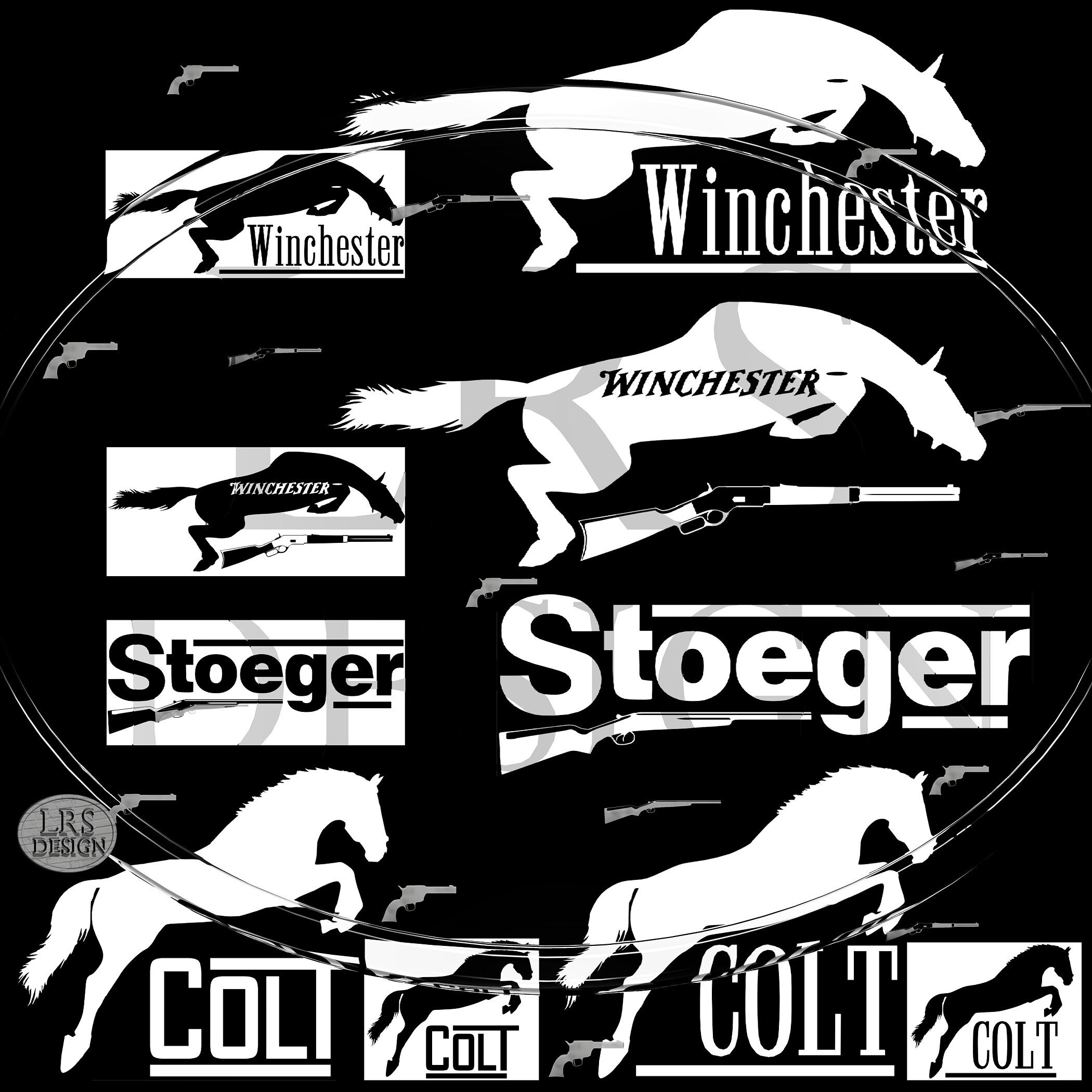 Single Action Shooter Svg Bundle for Cricut Silhouette Cnc - Etsy