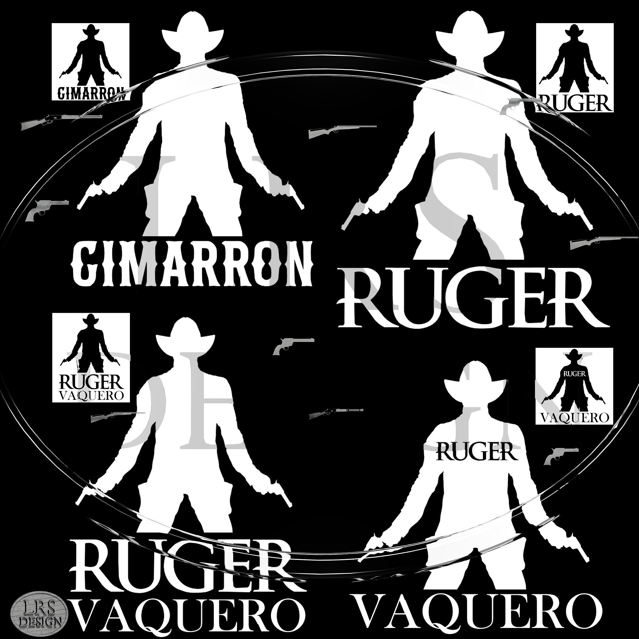 Single Action Shooter Svg Bundle for Cricut Silhouette Cnc - Etsy