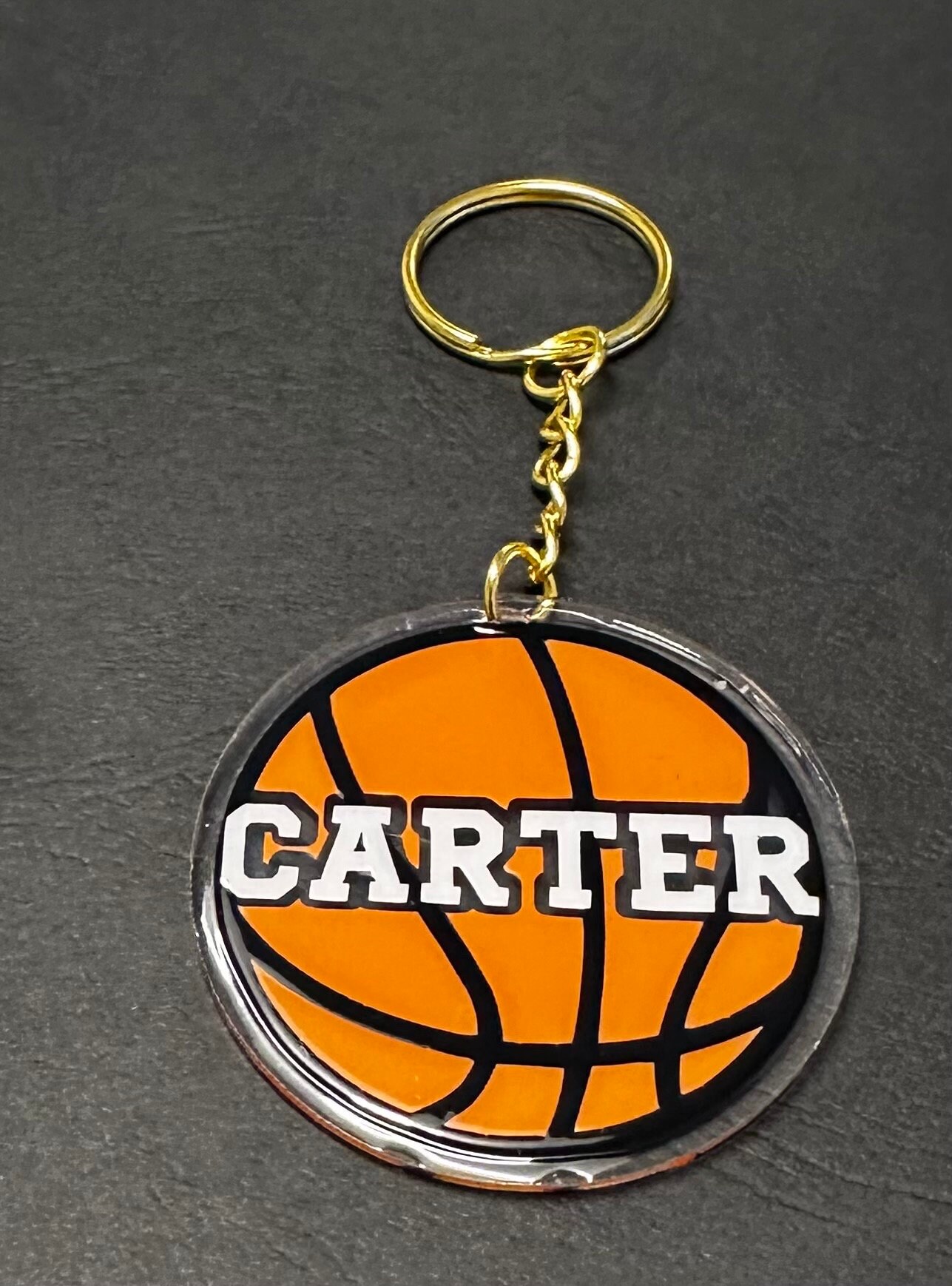 Basketball Hoop Basket With Personalized Keychain - Etsy