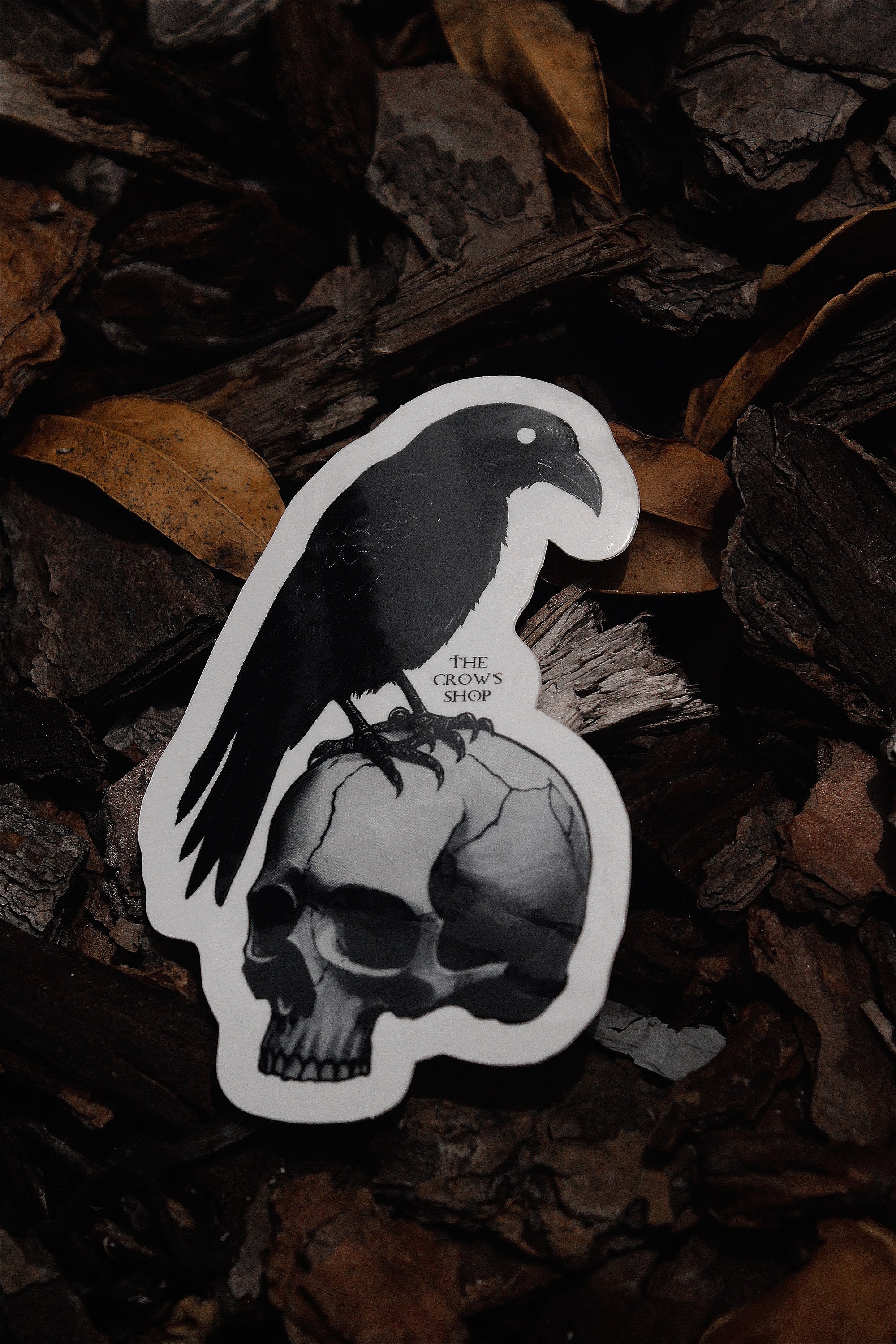 The Crow's Shop Official Sticker, Glossy Crow Sticker - Etsy