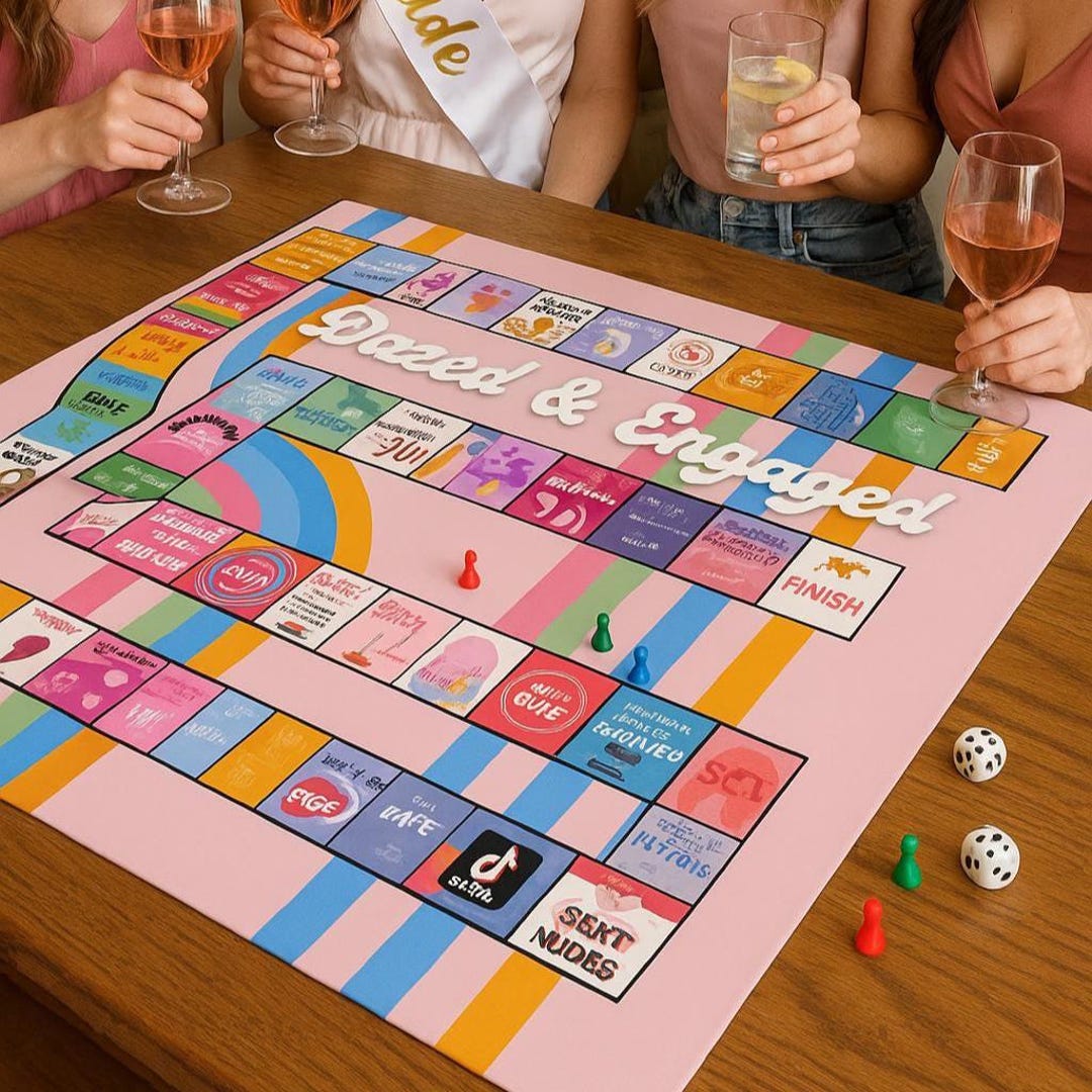 Bachelorette Board Game - Dazed and Engaged - Etsy