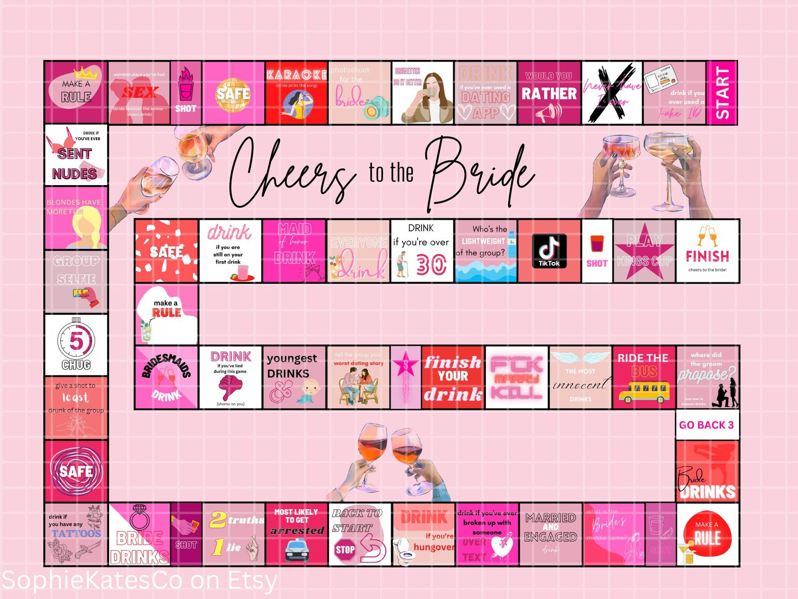 Bachelorette Board Game - Etsy