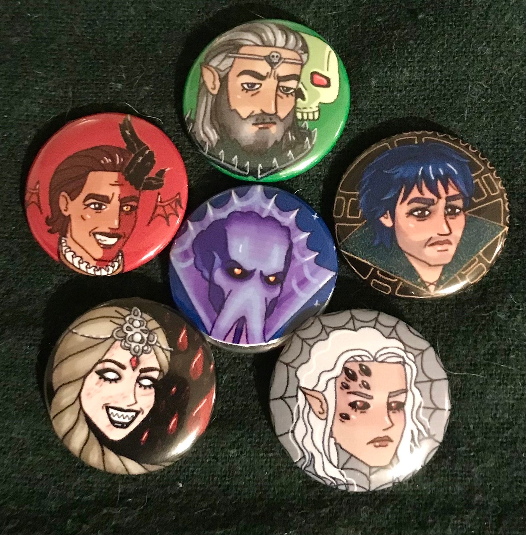 Baldurs Gate 3 Badges Astarion Laezel Karlach Gale Wyll Shadowheart ...