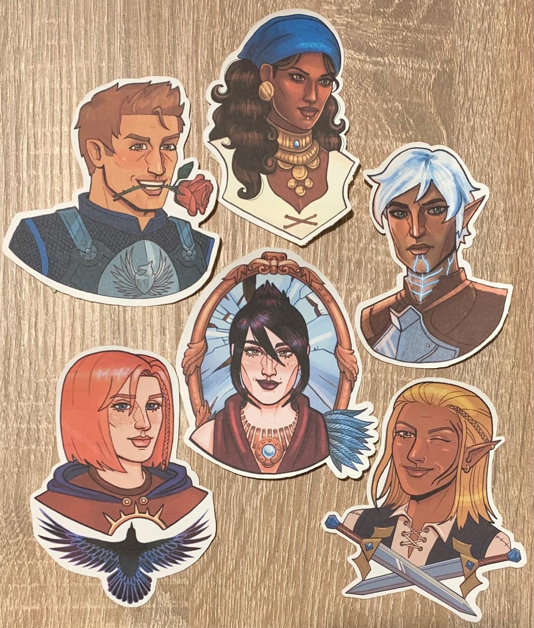 Dragon Age Companion Romances Sticker | Alistair Morrigan Fenris Zevran ...
