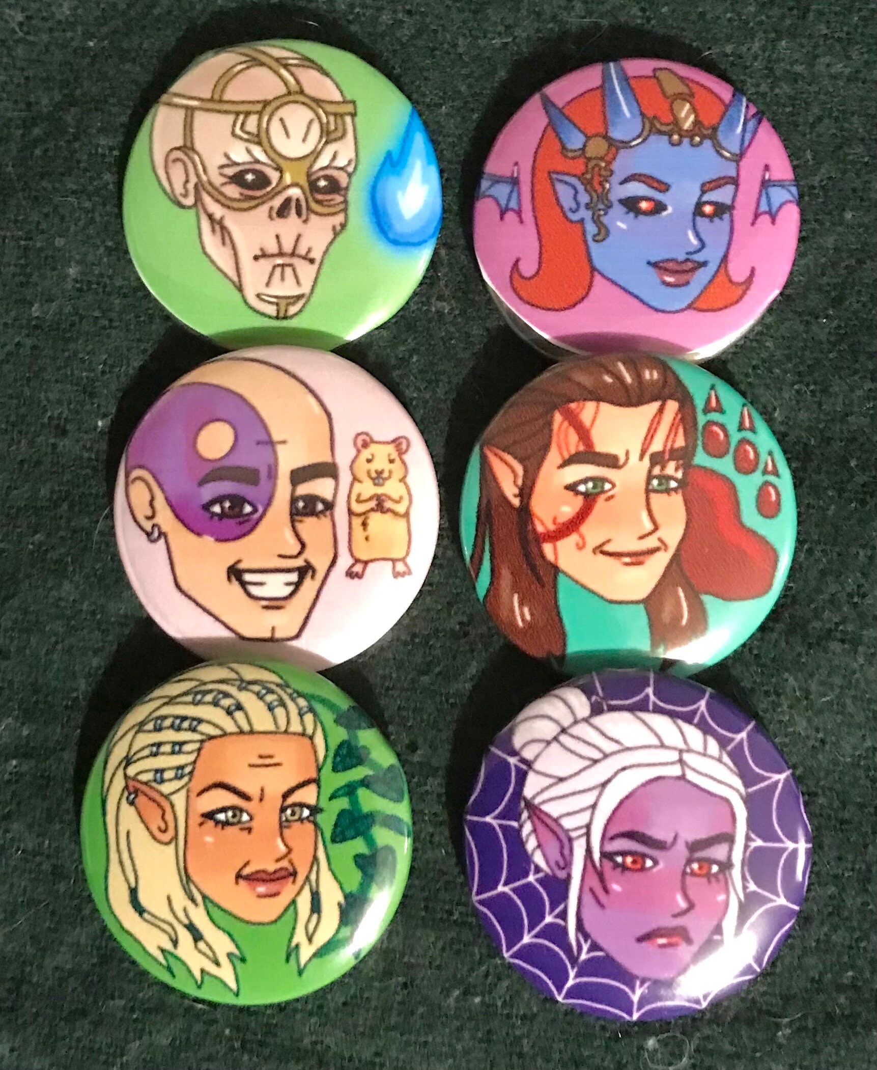 Baldurs Gate 3 Badges Astarion Laezel Karlach Gale Wyll Shadowheart ...
