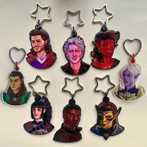 Baldurs Gate 3 Keyrings - Etsy