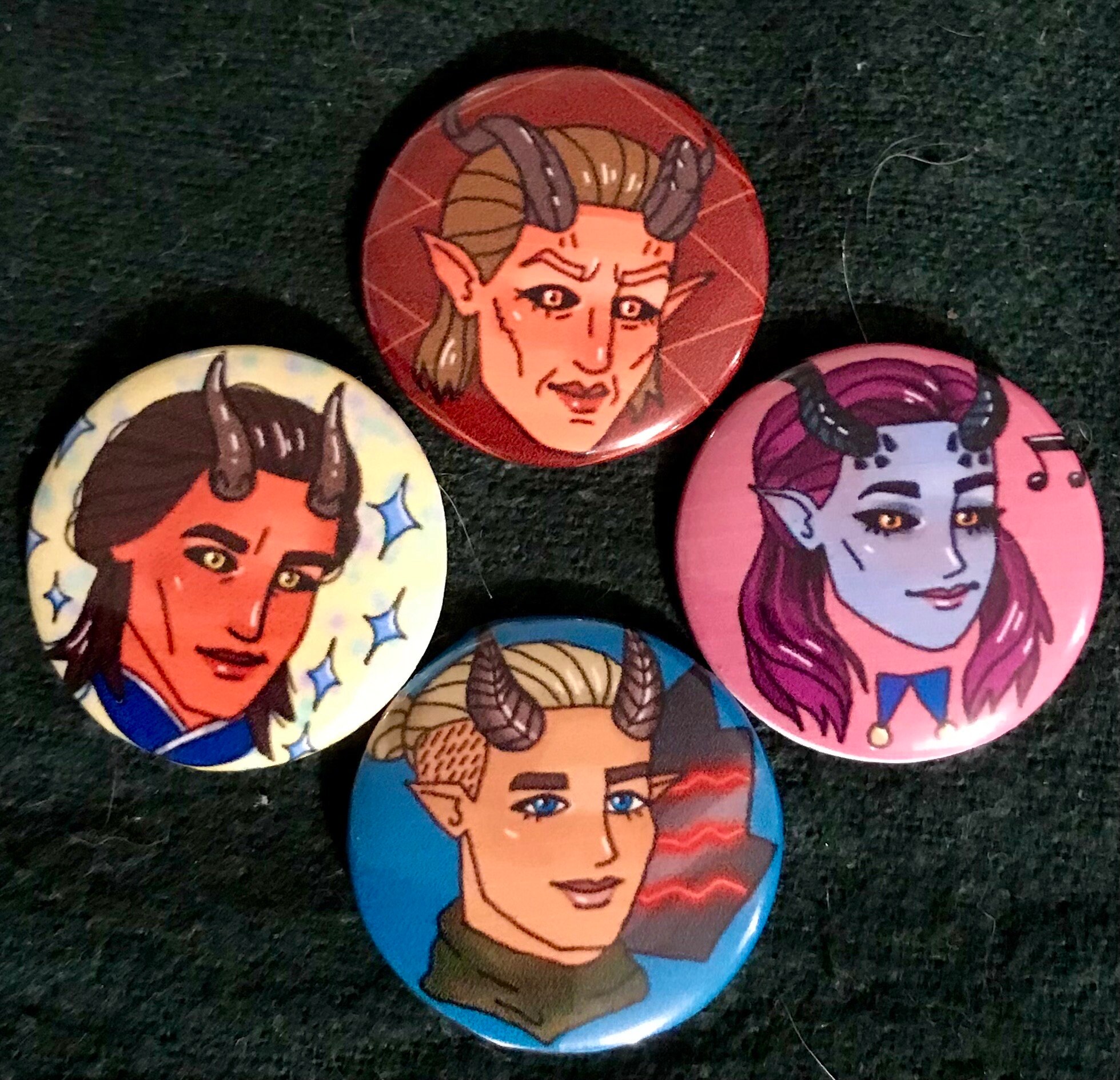 Baldurs Gate 3 Badges Astarion Laezel Karlach Gale Wyll Shadowheart ...