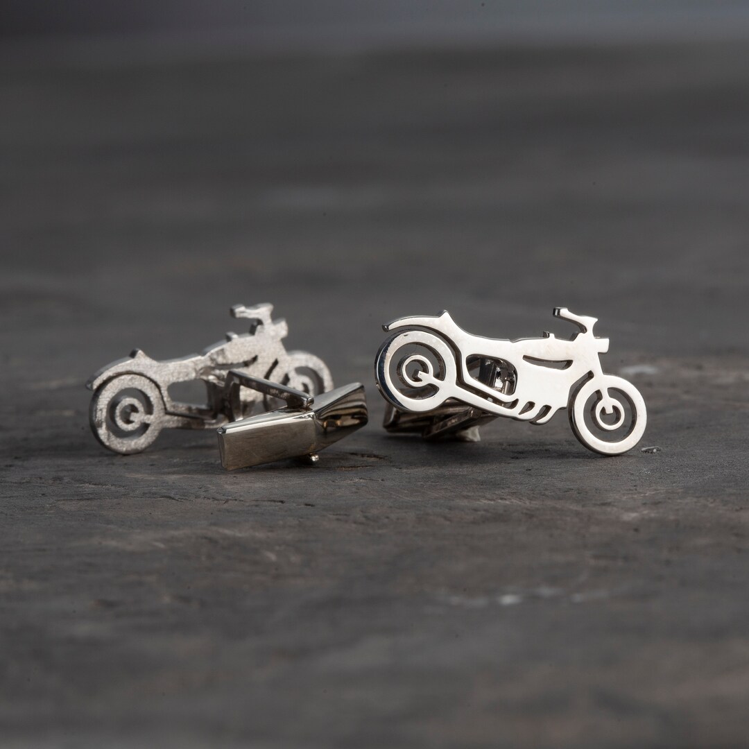 Chopper Motorcycle Biker Rider Motorbike Cufflinks - Fathers Day Gift ...