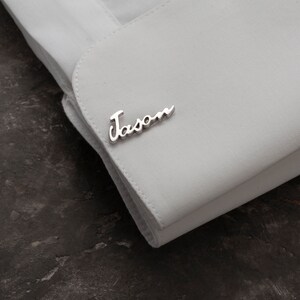 Custom Cursive Name Cufflinks Personalized Cufflinks Groom Wedding ...