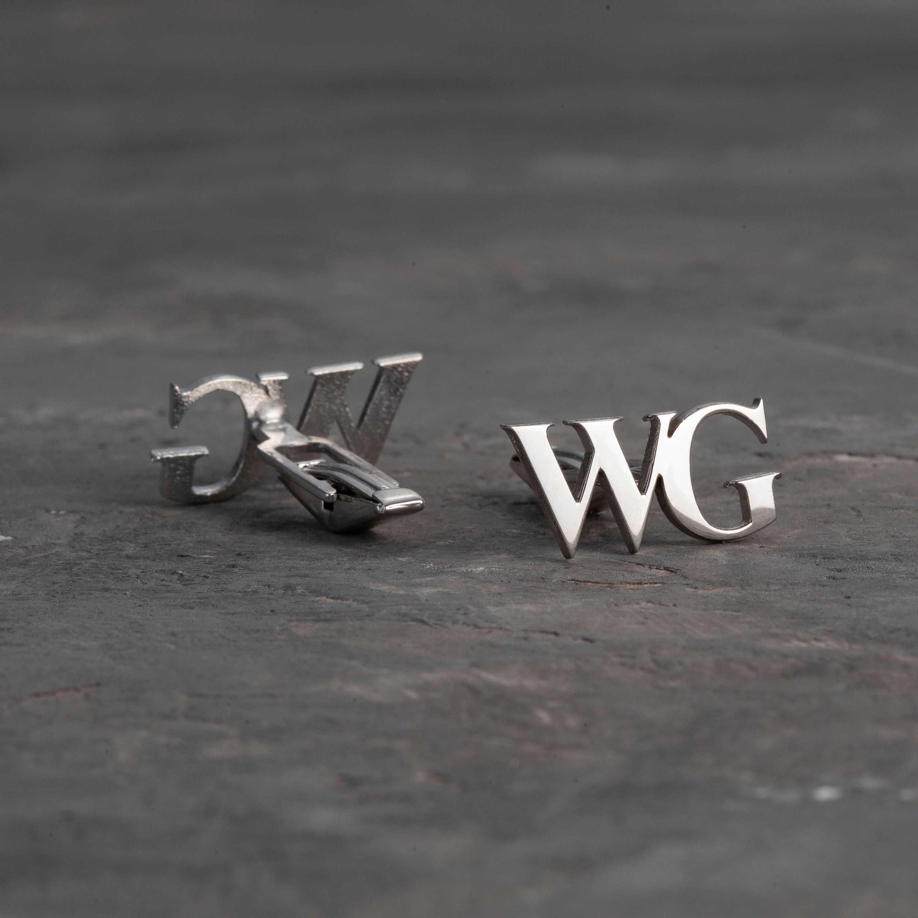 Personalized Initials Cufflinks Custom Groomsmen Wedding - Etsy