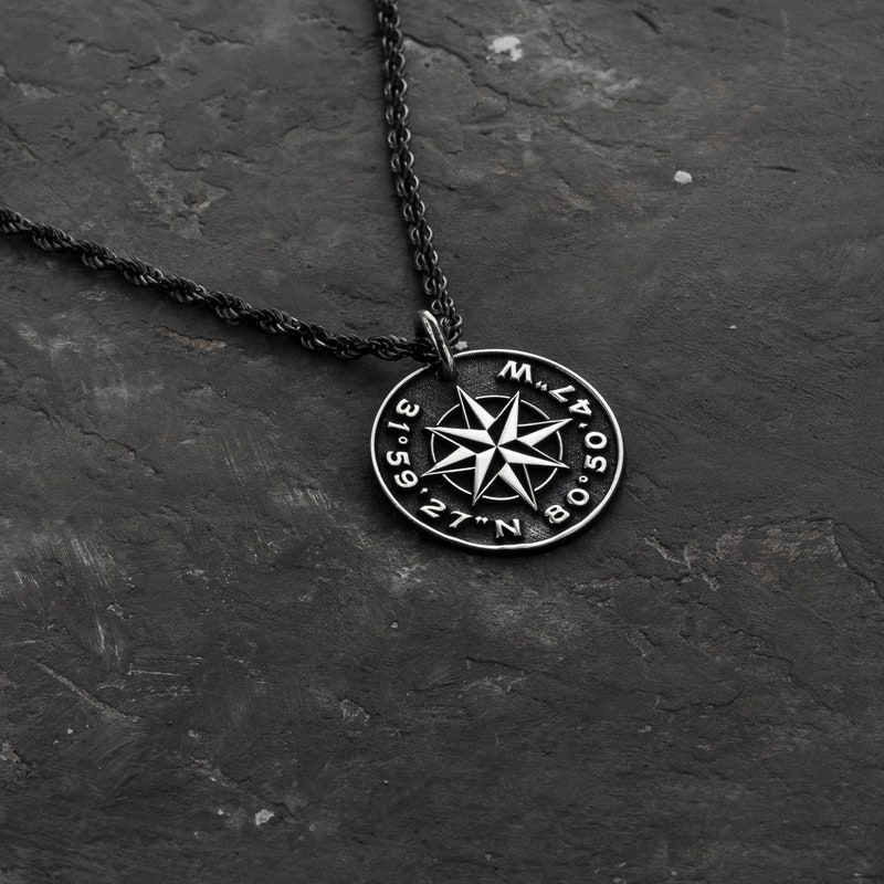 Compass Necklace - Etsy