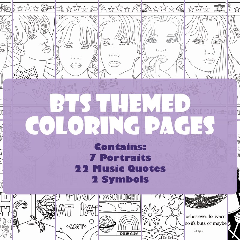 Stray Kids Coloring Pages - Etsy