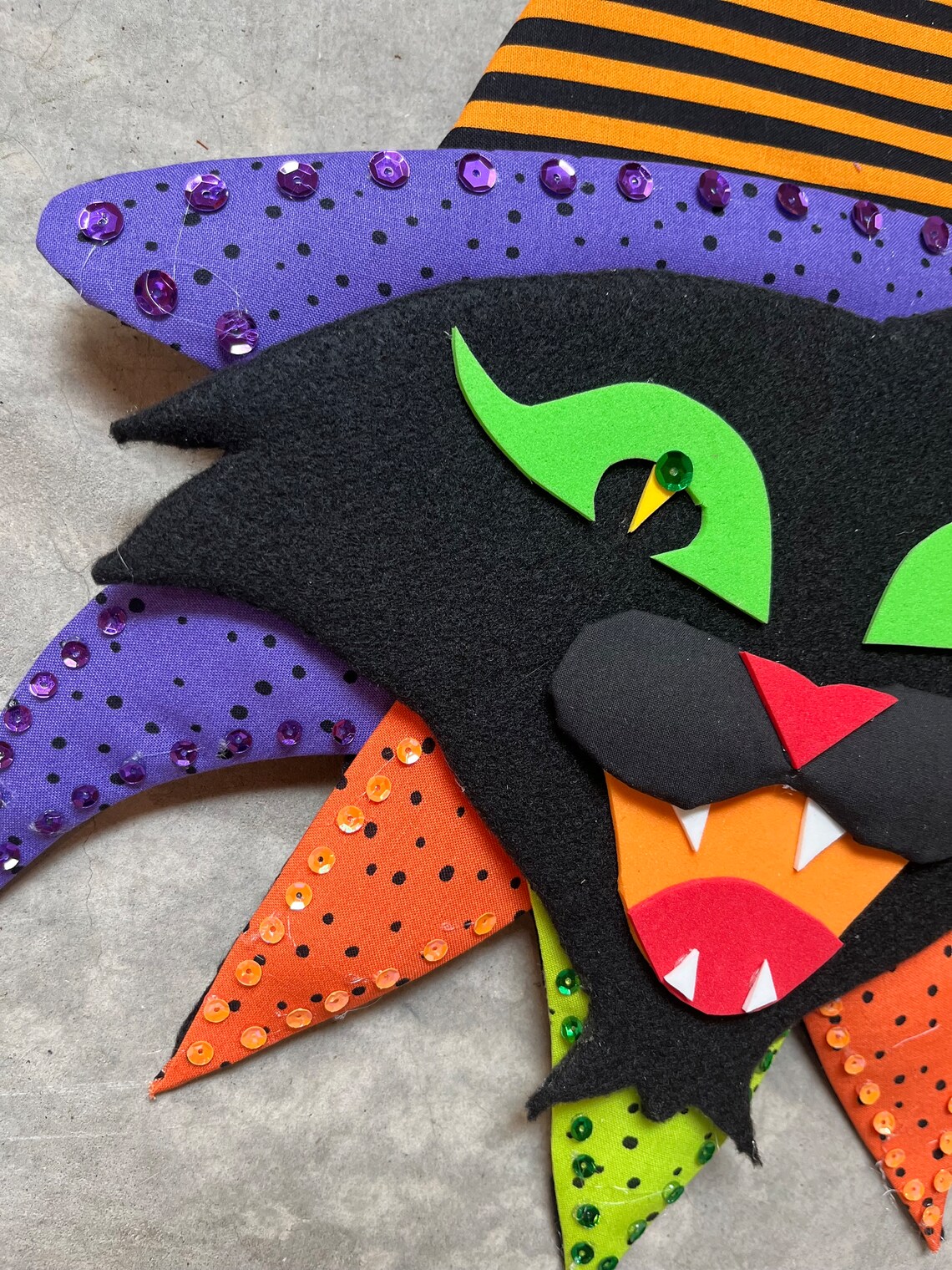Black Cat Wreath Attachment for Halloween and Falloween Fall - Etsy