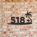 Custom Nautical House Number Sign: Beach Decor Idea, Outside Porch ...