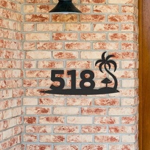 Custom Nautical House Number Sign: Beach Decor Idea, Outside Porch ...