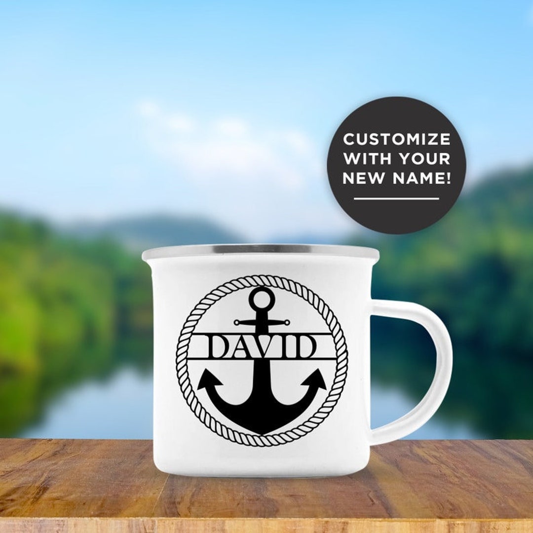 Personalized Nautical Mug for Captains & Boat Lovers, Customized Name ...