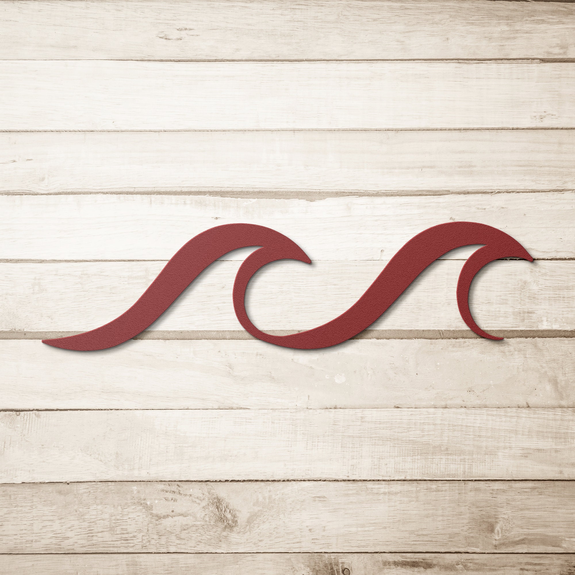 Serene Metal Wave Sign, Coastal Wall Decor, Ocean Art, Summer Vibes ...