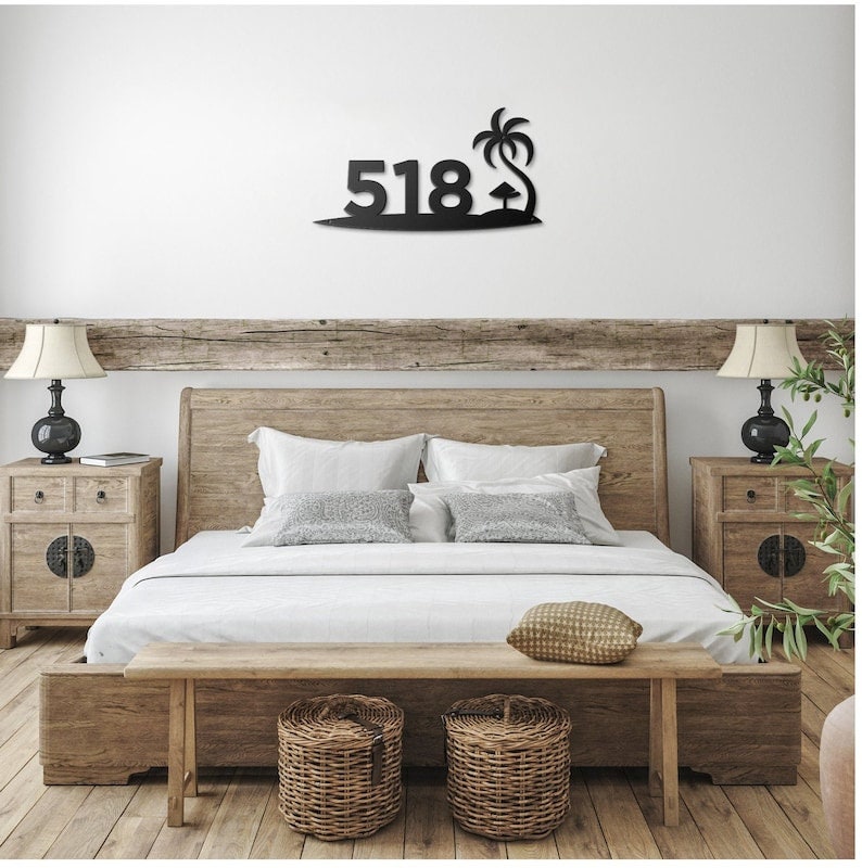 Custom Nautical House Number Sign: Beach Decor Idea, Outside Porch ...