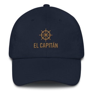 Personalized El Capitan Hat, Custom Gift for Sailors, Established Year ...