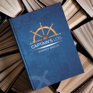 Custom Nautical Log Book, Personalized Captain's Journal for Boating ...